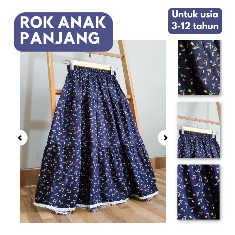 Jual ROK ANAK PANJANG USIA 3-12 TAHUN ROK GHAISANI | Shopee Indonesia