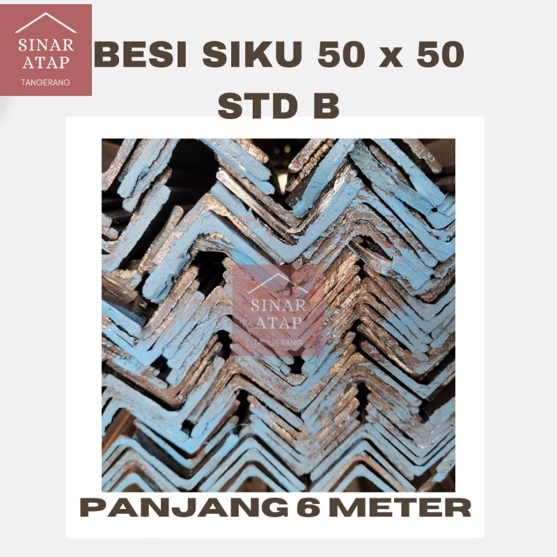 Jual Besi Siku 5 x 5 Std B Panjang 6 Meter | Shopee Indonesia
