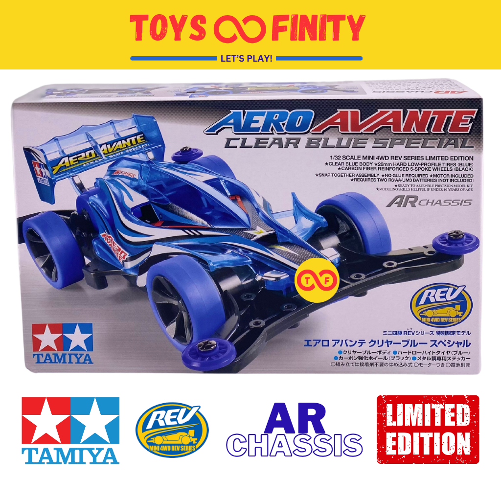 Jual Tamiya Mini 4WD - Aero Avante Clear Blue Special - 95024 | Shopee ...