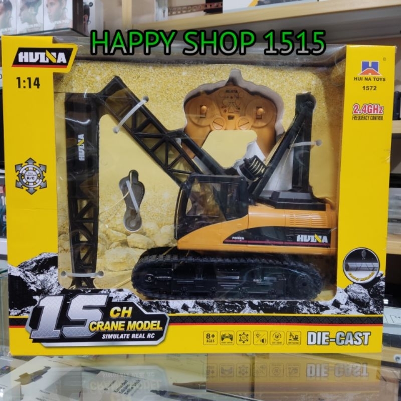 Jual HUINA 1572 RC Crawler Crane 1/14 15ch Simulate Real Remote control ...