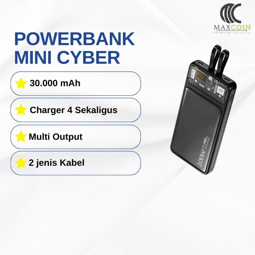 Jual Maxcoin Powerbank Mini Cyber Charge 4 Sekaligus 30.000mah 2 in 1 ...