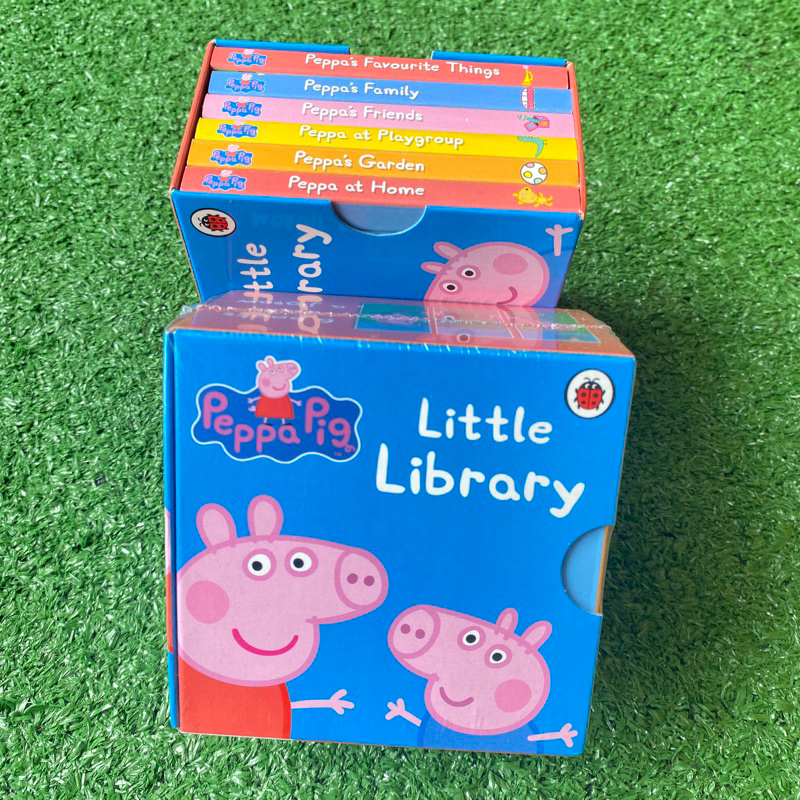 Jual Peppa pig little library with 6 story board book original | Shopee ...