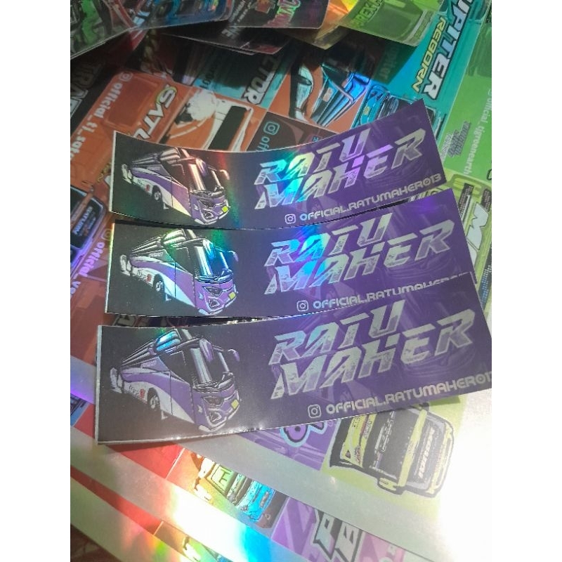 Jual STIKER OR HOLOGRAM RATU MAHER 3PCS | Shopee Indonesia