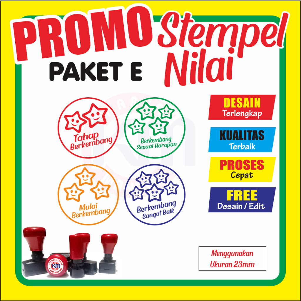 Jual STEMPEL NILAI STEMPEL REWARD PAKETAN TERLENGKAP | Shopee Indonesia