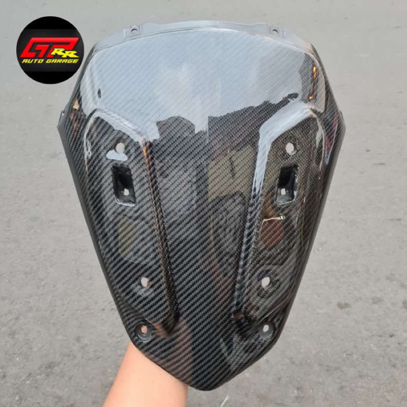 Jual Cover Panel Console Tameng Dasi Dudukan Visor Windshield Carbon Kevlar Yamaha New Nmax 155 ...