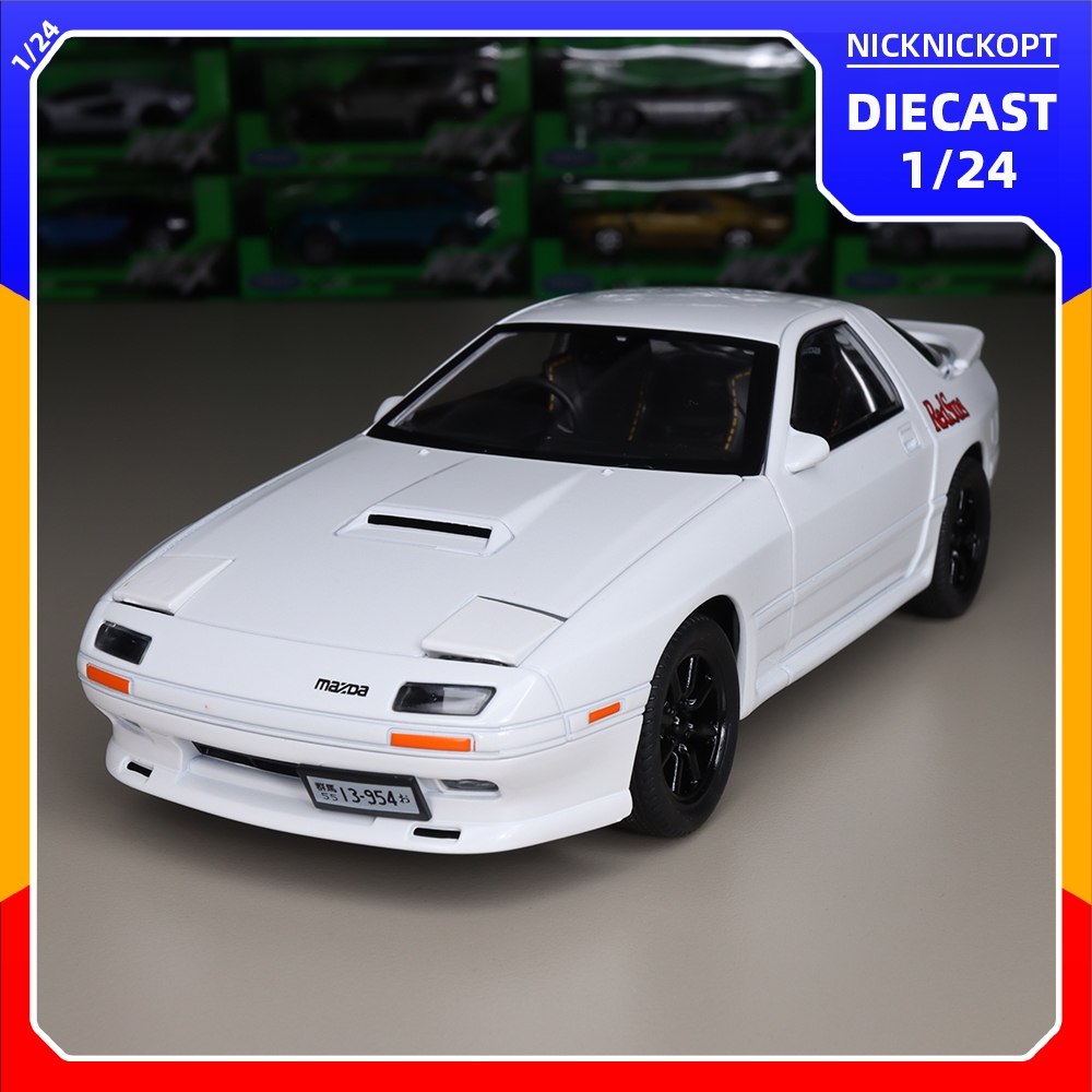 Jual Miniatur Mobil 1:24 RX7-FC street car version white Diecast Skala ...