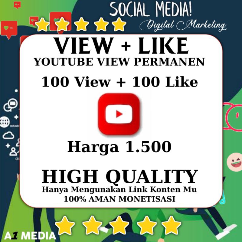 Jual VIEWER YOUTUBE PERMANEN - NON DROP | Shopee Indonesia