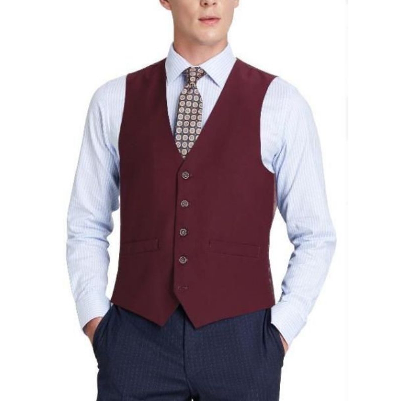 Jual rompi jas formal basic pria wanita/rompi formal hotel/rompi vest ...