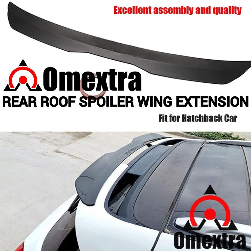 Jual CE Rear Spoiler Wing Extension Omextra Spoiler Mobil Hatchback ...