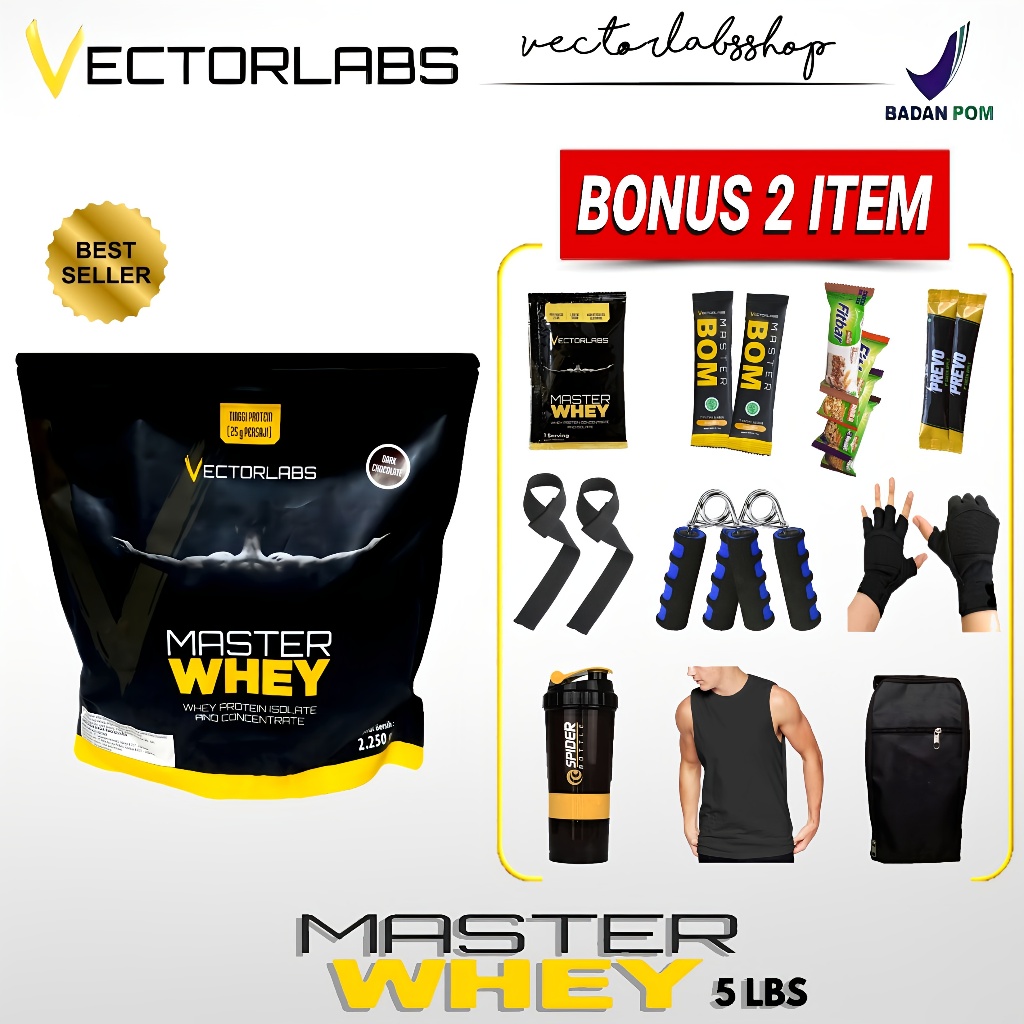 Jual Vectorlabs Master Whey Protein 5 lbs Susu Whey Protein Isolate ...