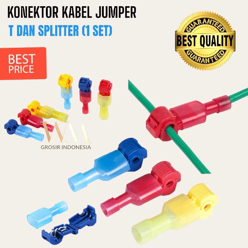 Jual Konektor T Kabel Crimp Scotch Tap Jumper Connector Terminal Kawat ...