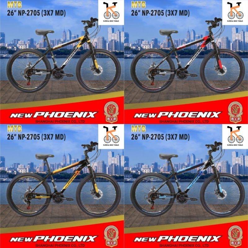Jual Sepeda MTB 26 NEW PHOENIX NP 2705 Sepeda Gunung | Shopee Indonesia