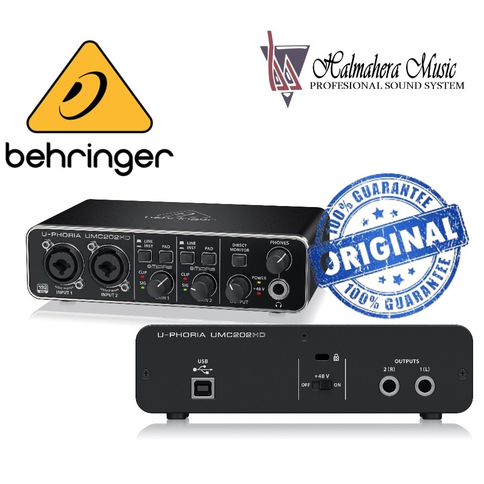 Jual Behringer UMC202HD / Soundcard Behringer UMC 202HD / UMC202HD U ...