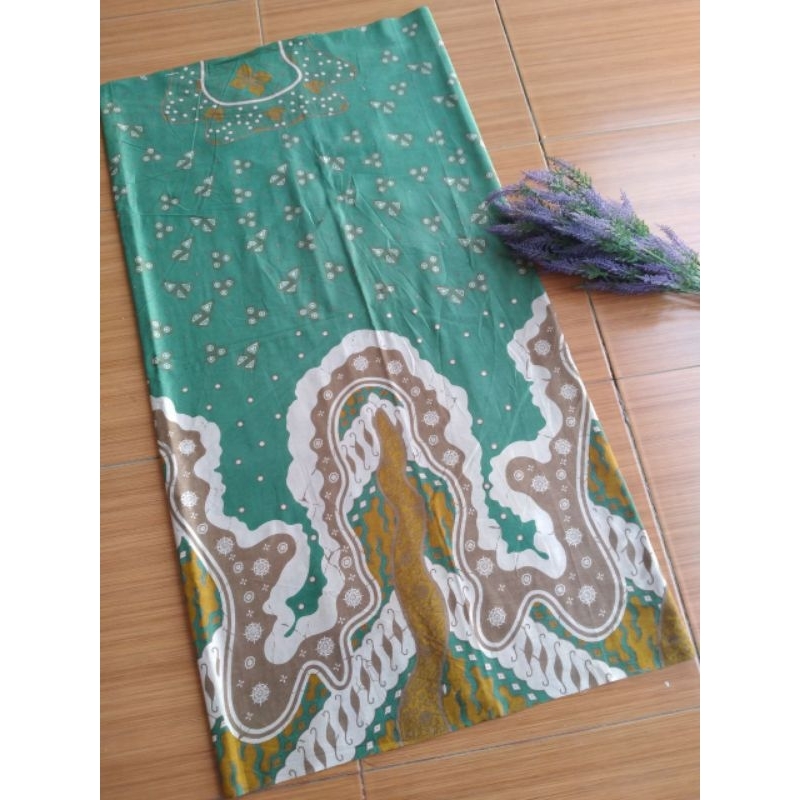 Jual KAIN BATIK WARNA HIJAU IJO BATIK PRINT TOSCA SERAGAM BRIDESMAID ...