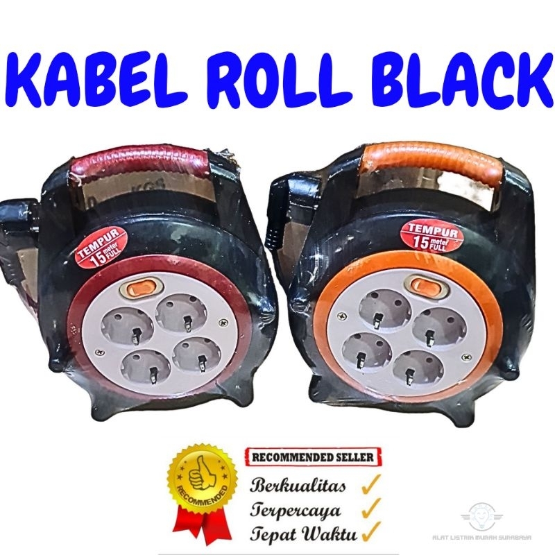 Jual KABEL ROLL 15 METER BLACK TEMPUR/ Box Kabel SNI DEXICON / Kabel ...