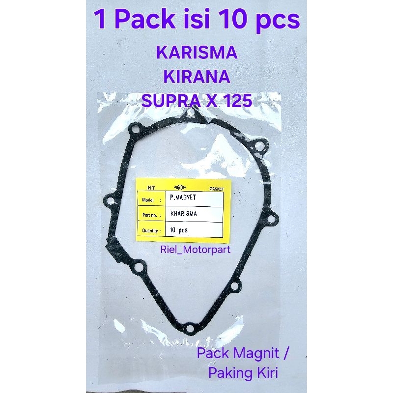 Jual Pack Magnit (HT) KHARISMA / KIRANA / SUPRA X 125 / KARISMA (10 PCS) pak paking gasket ...