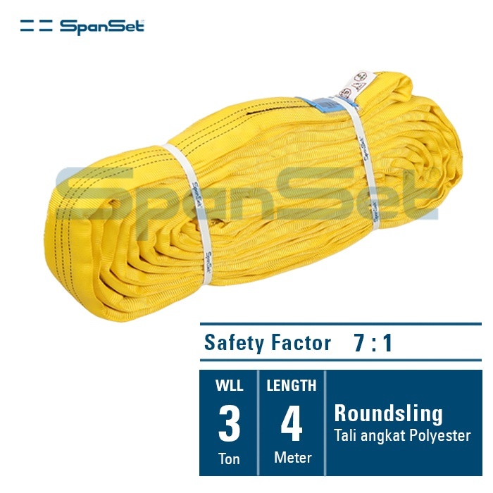 Jual SpanSet Round Sling 3T x 4M / Round Sling 3 Ton x 4 Meter | Shopee ...