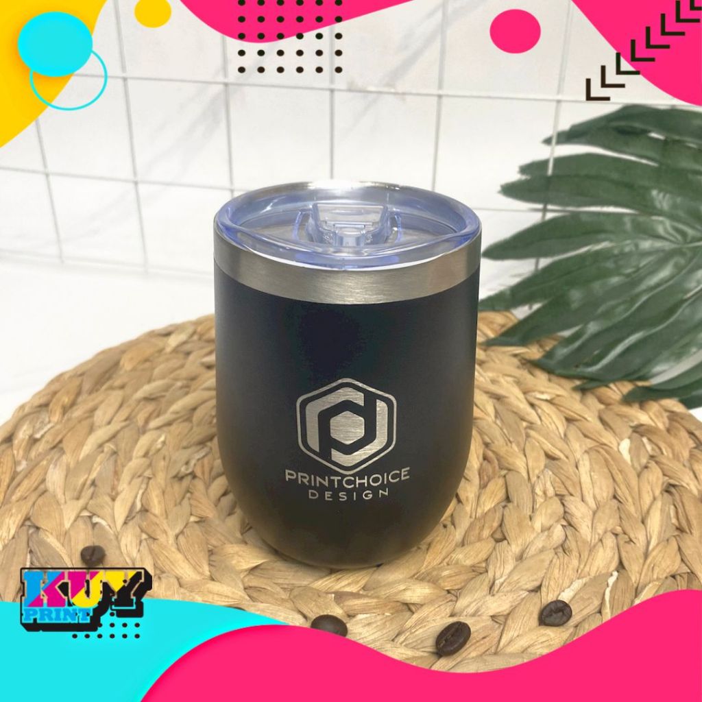 Jual Botol Tumbler Mug Egg Coffe Stainless 350ML Custom Grafir Nama ...