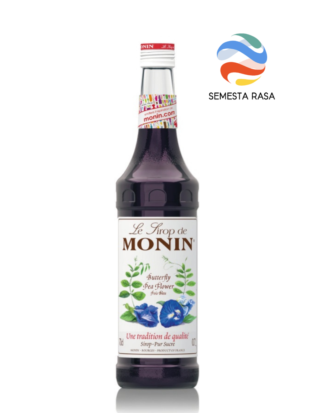 Jual Monin Butterfly Pea Flower Syrup 700ML | Sirup Bunga Telang Tea ...
