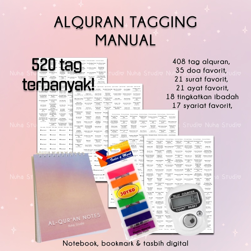 Jual QURAN TAGGING KIT MELAYU MALAYSIA - Al-Quran Sticker Set by Nuha Studio | Shopee Indonesia