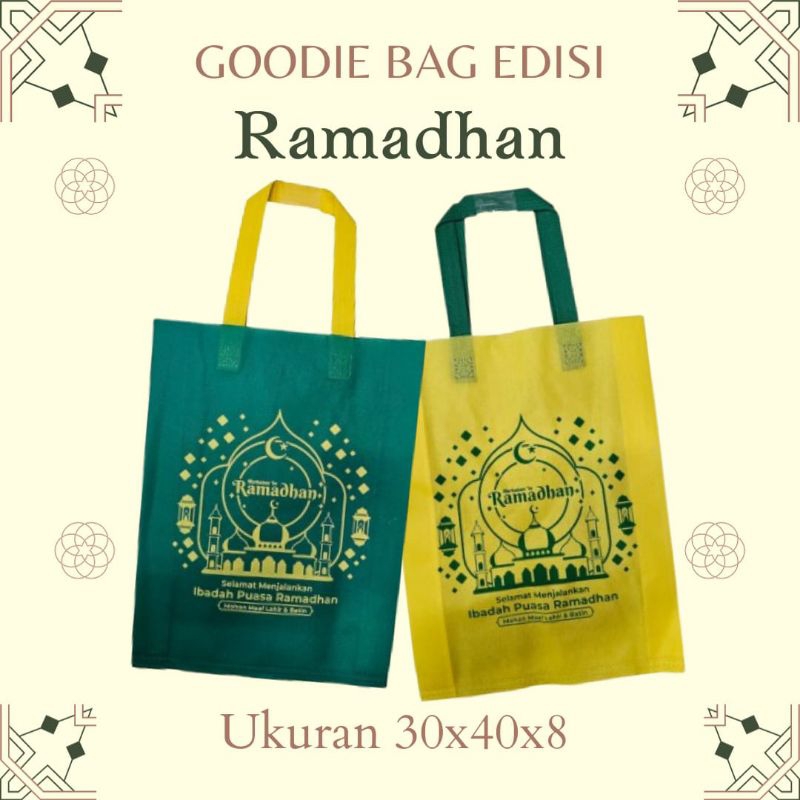 Jual Goodie bag Edisi RAMADHAN [LUSINAN 12 PCS]/ Tas spunbond | Shopee Indonesia