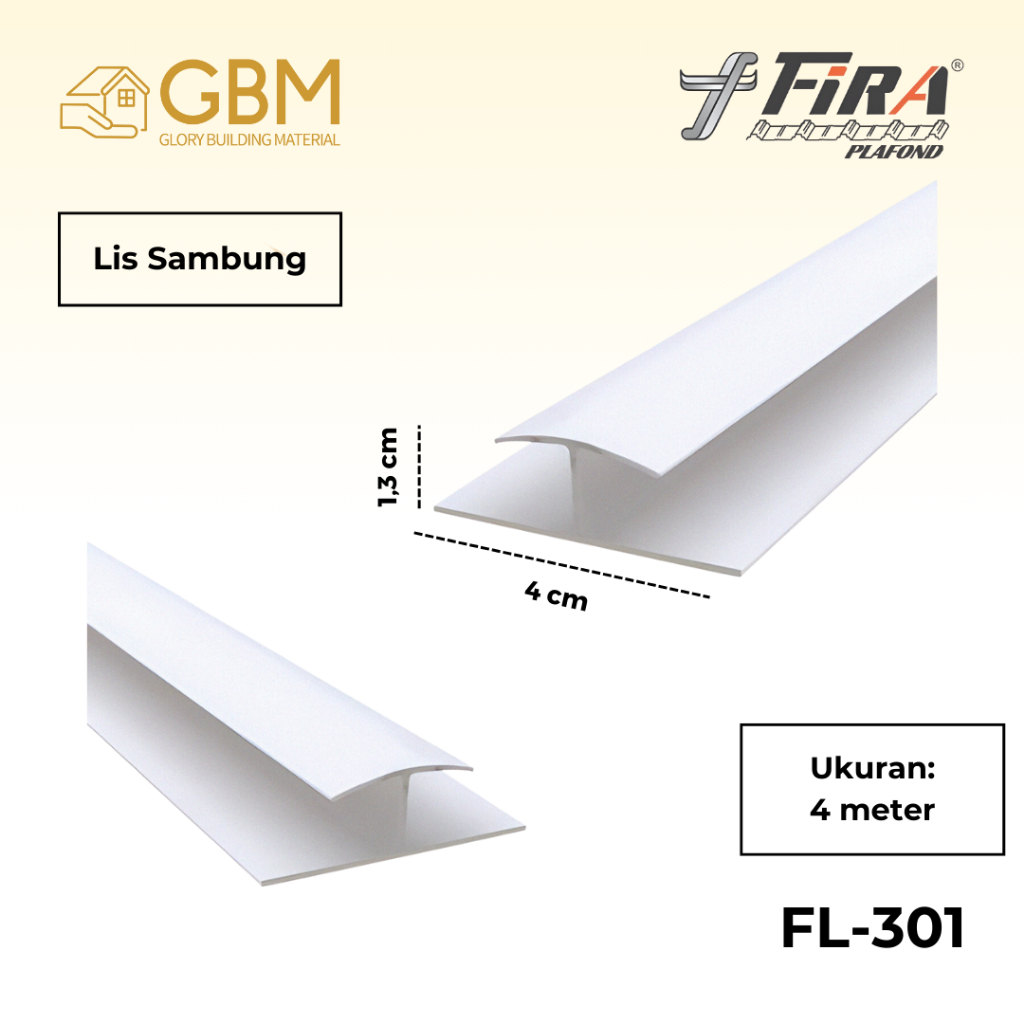 Jual Lis Sambung Plafon PVC | Fira Plafond FL-301 #Glory Building ...
