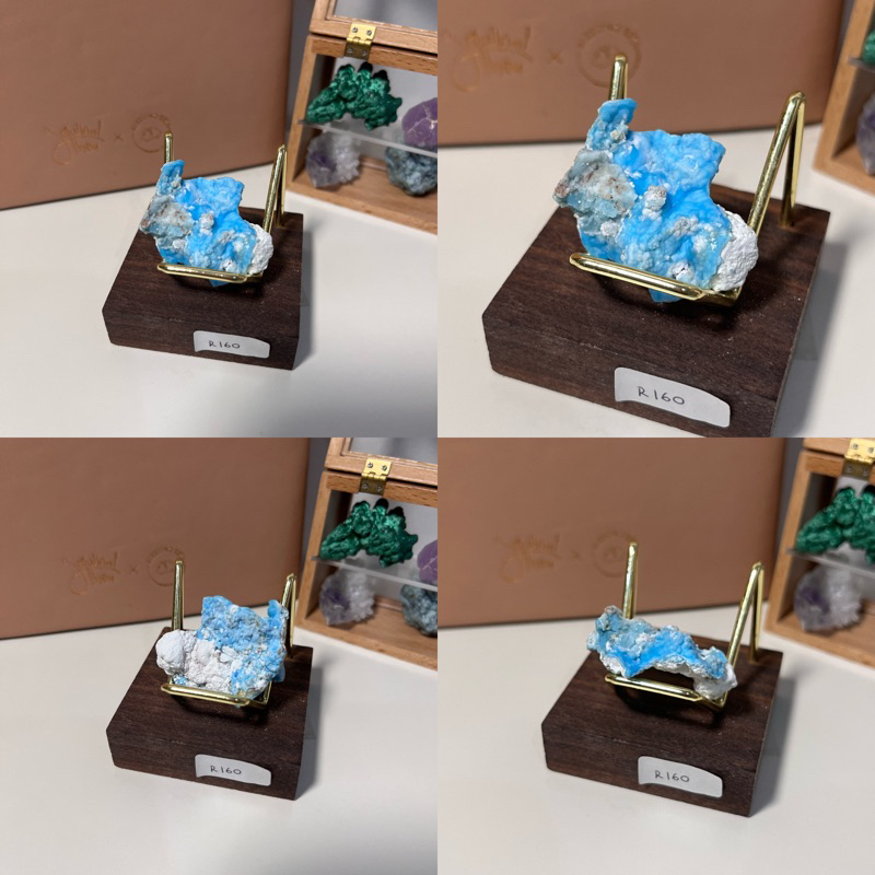 Jual mineral blue gibbsite crystal specimen raw biru gypsum creedite ...