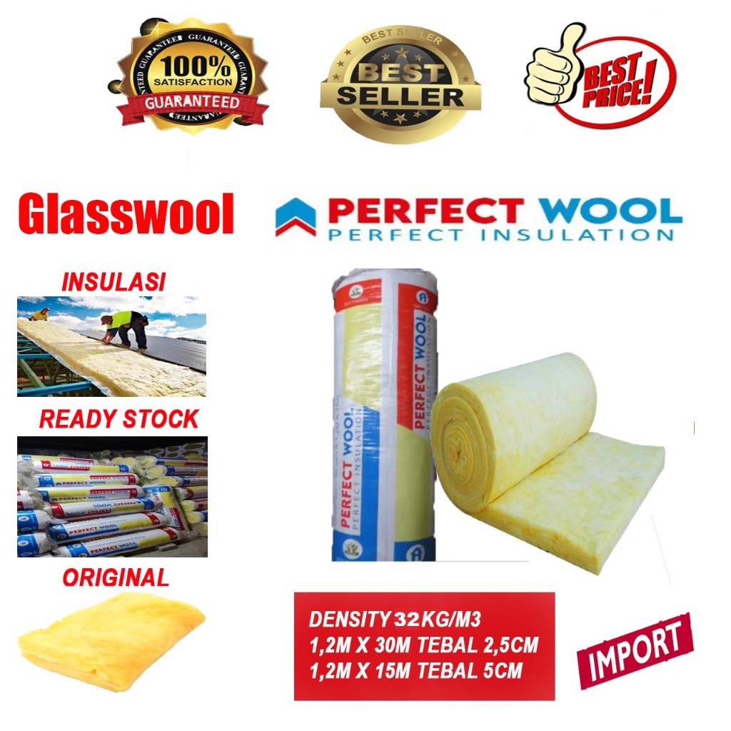 Jual Glasswool Peredam Suara 32kg - Glasswool Peredam Panas - Glasswool ...