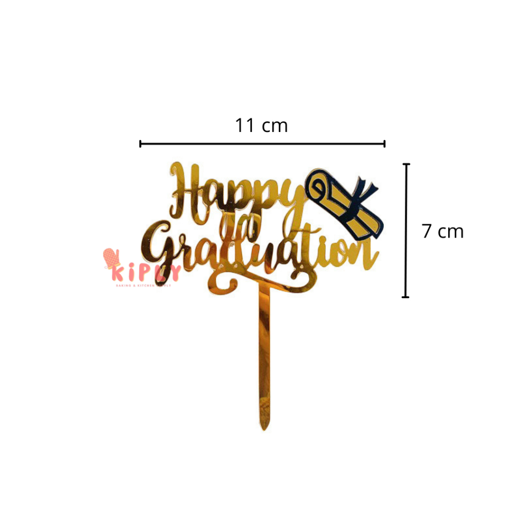 Jual Cake Topper Graduation Acrylic/Topper Wisuda/Topper Graduation ...
