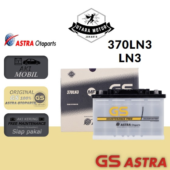 Jual GS ASTRA Aki Kering Mobil MF 370LN3 12V 65Ah Toyota Fortuner Innova | Shopee Indonesia