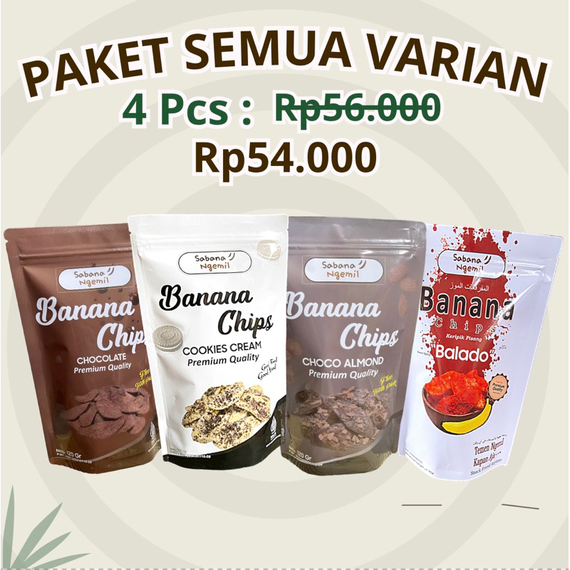 Jual KERIPIK PISANG/BANANA CHIPS ALL VARIANT | Shopee Indonesia