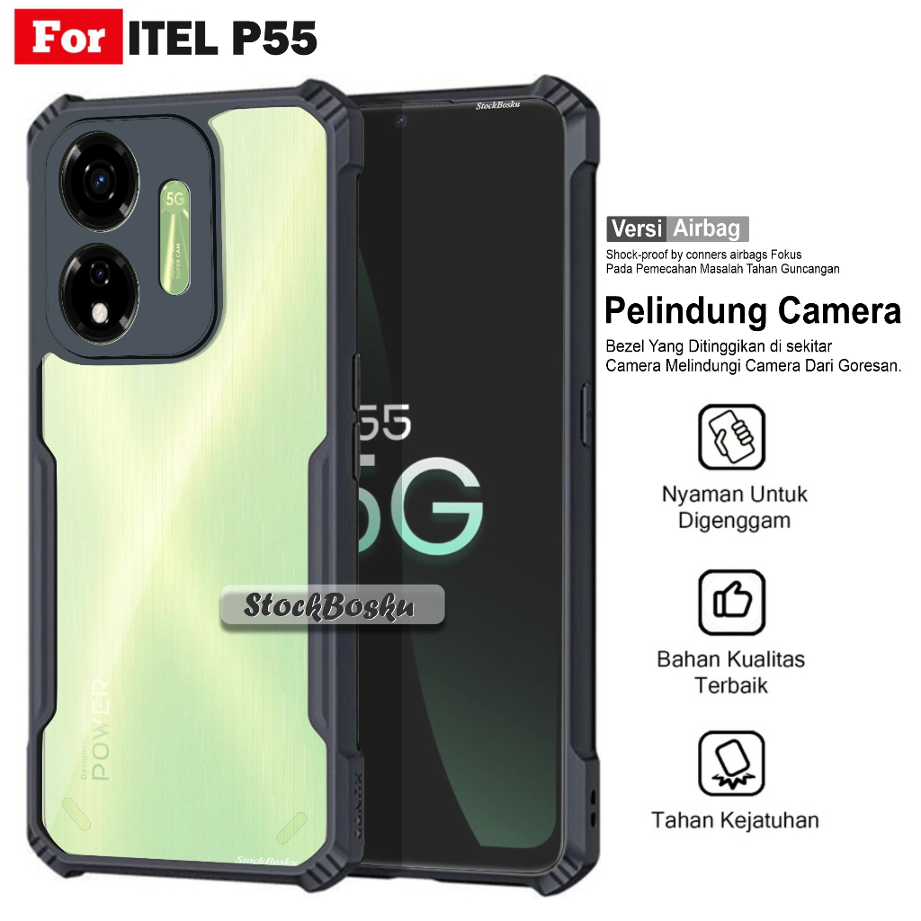 Jual Case Itel P65 P55 A70 S23 S23+ Plus Shockproof Fusion Armor ...