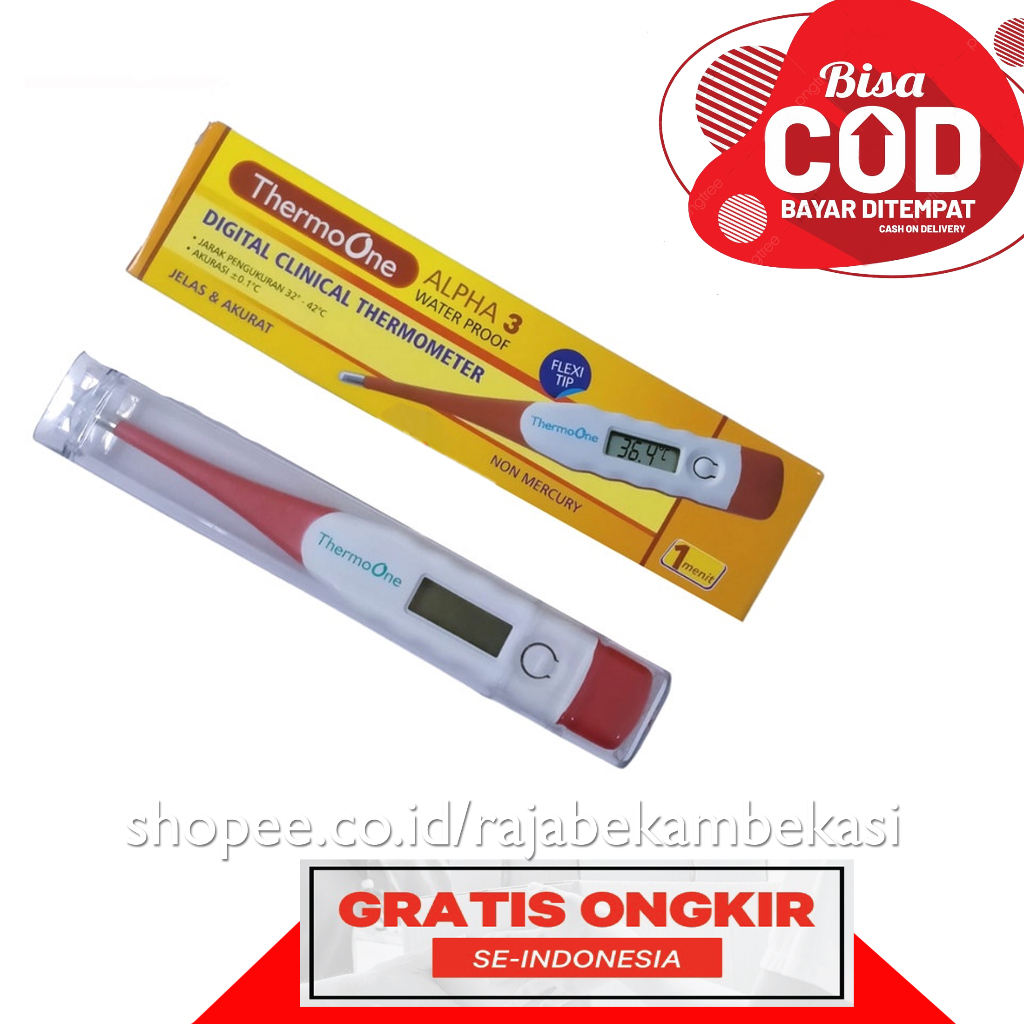 Jual THERMOMETER DIGITAL ONEMED ALPHA 3 LENTUR / TERMOMETER DIGITAL ...