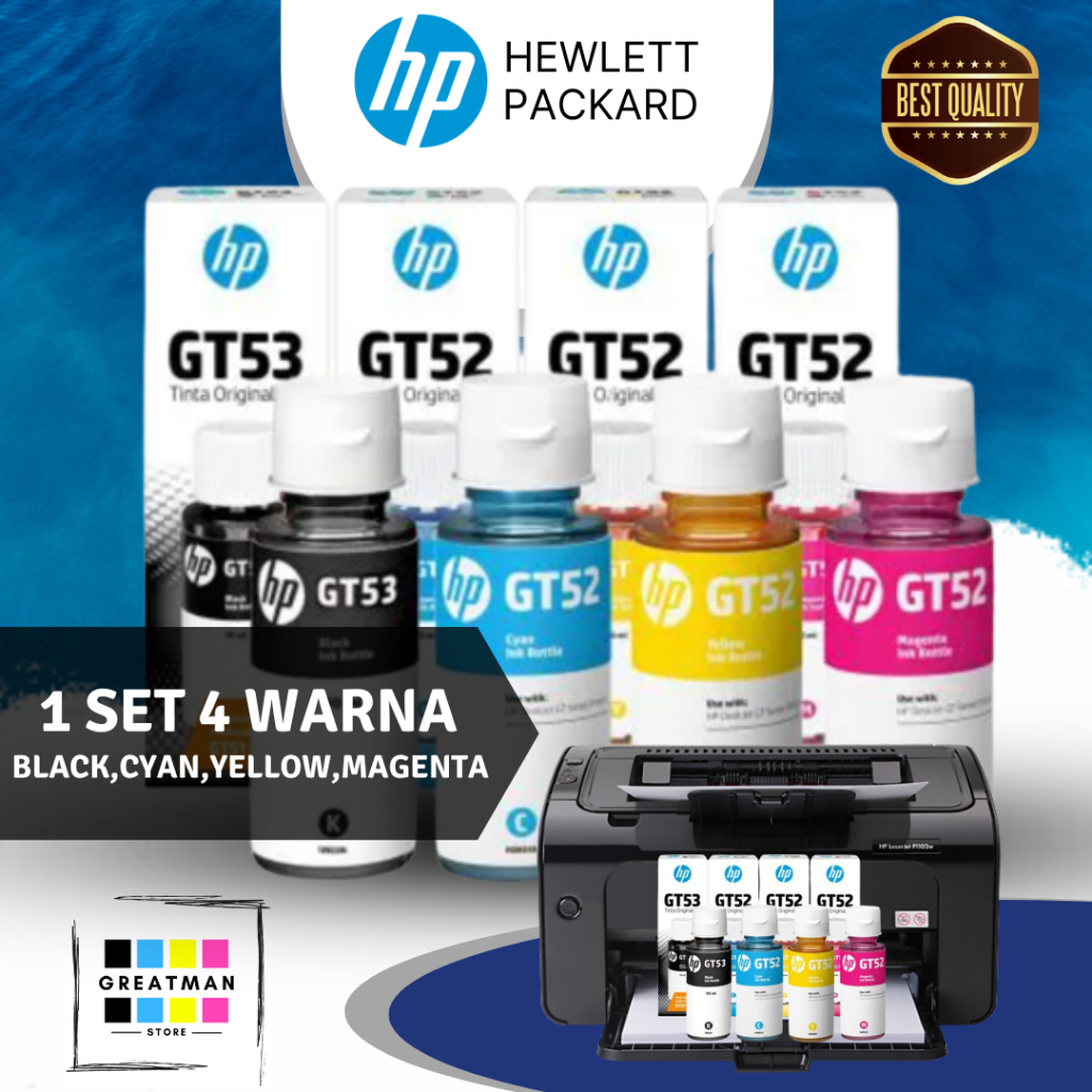 Jual tinta printer HP GT 52-53 ink tank printer 115 310 315 319 415 319 ...