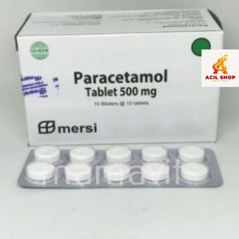 Jual Paracetamol 500 mg obat demam nyeri 1 strip isi 10 tablet | Shopee ...