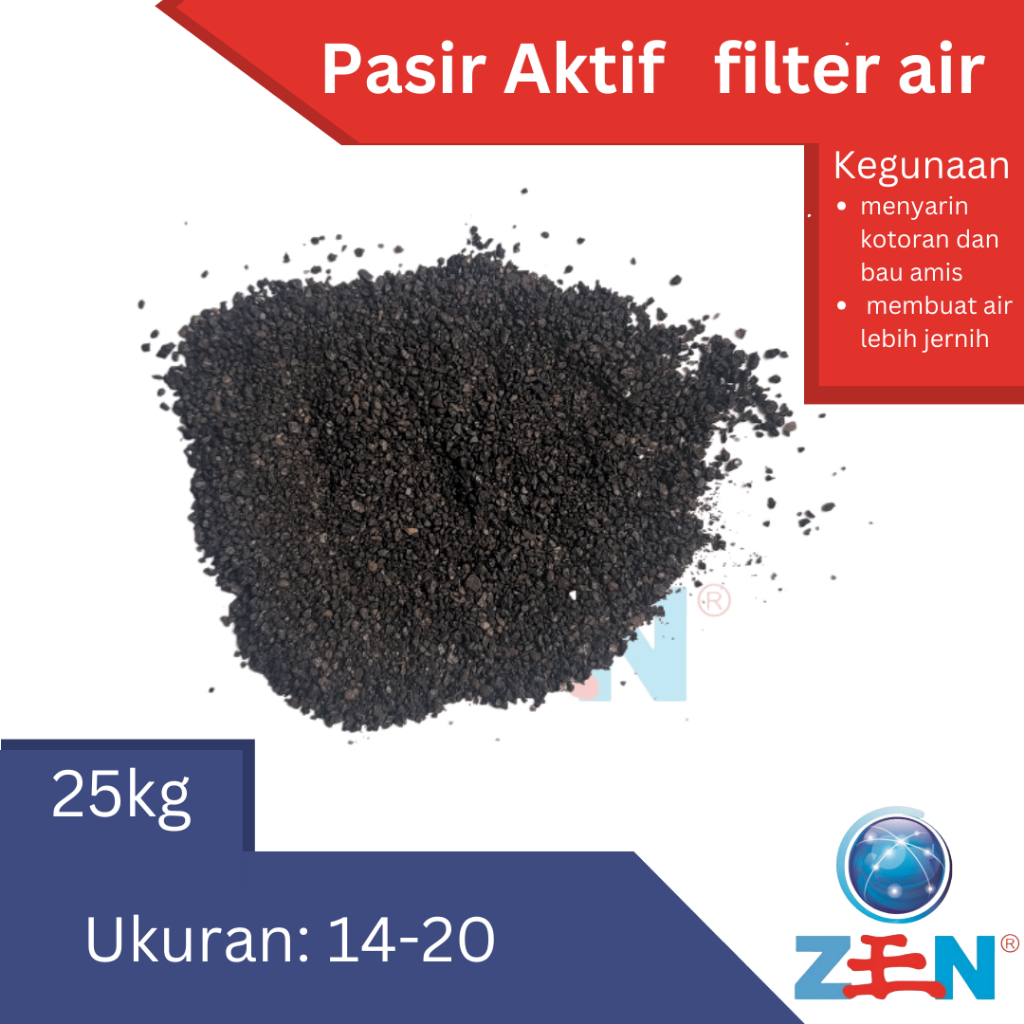 Jual Pasir Aktif (media filter air) PER SAK berat 25KG | Shopee Indonesia