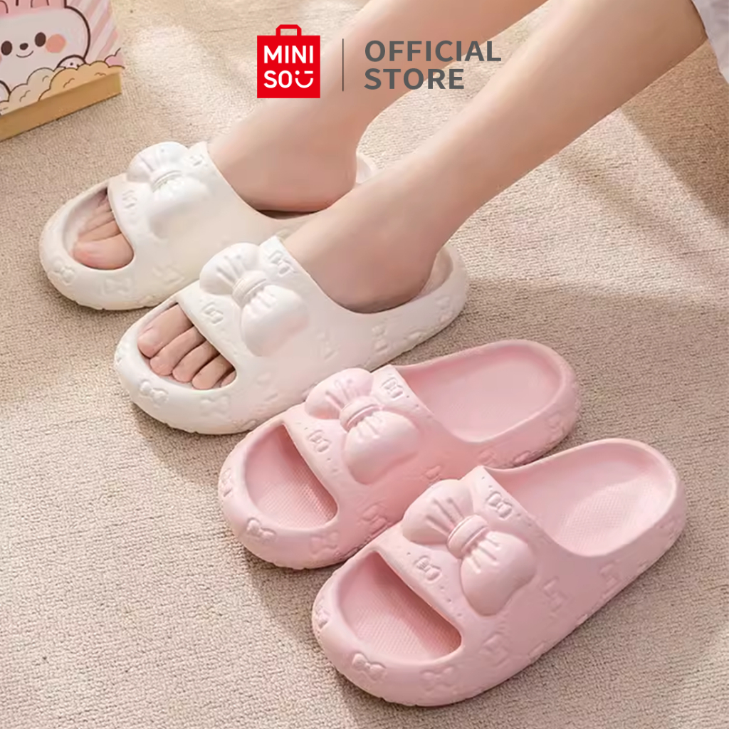 Jual MINISO Sandal Wanita Ikatan Simpul Fashion Sendal Wanita Kekinian ...