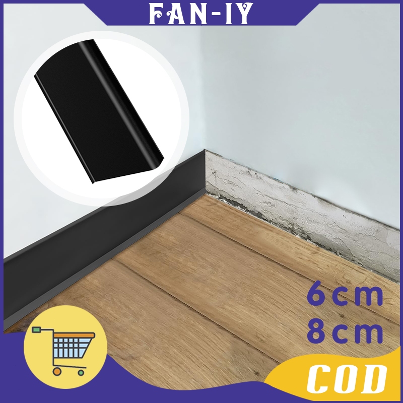 Jual 2m Plin Aluminium Plin Skirting Board Plint Skirting Lis Sudut ...