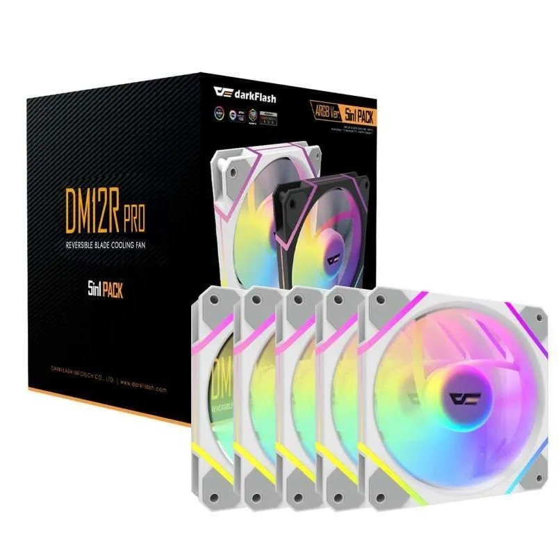 Jual darkFlash DM12 PRO 12CM 5 in 1 ARGB Fan (5 Fan) | Shopee Indonesia