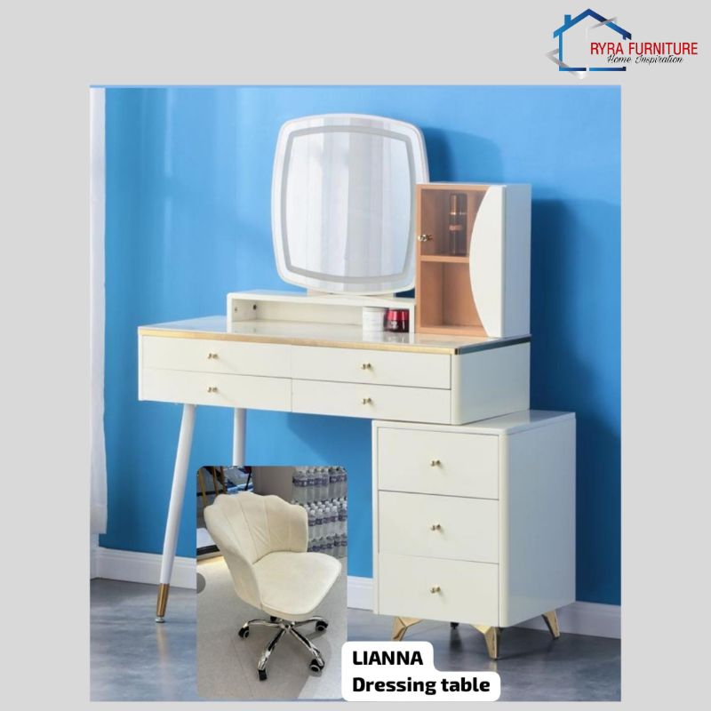 Jual MEJA RIAS DENGAN LAMPU LED KAKI BESI / MEJA RIAS MODERN ELEGAN ...