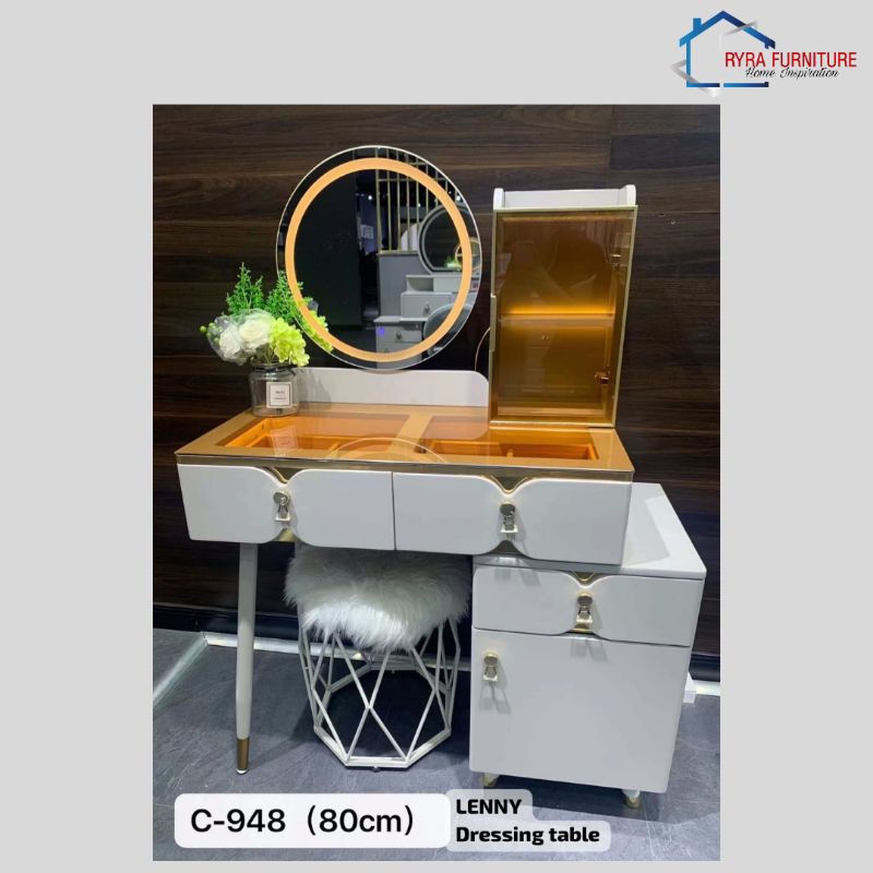 Jual MEJA RIAS DENGAN LAMPU LED KAKI BESI / MEJA RIAS MODERN ELEGAN ...