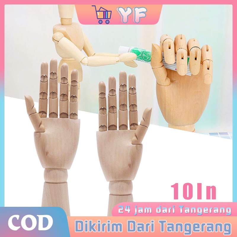 Jual Wooden Hand / Patung Jari Tangan / Manekin Tangan Kayu / Patung ...