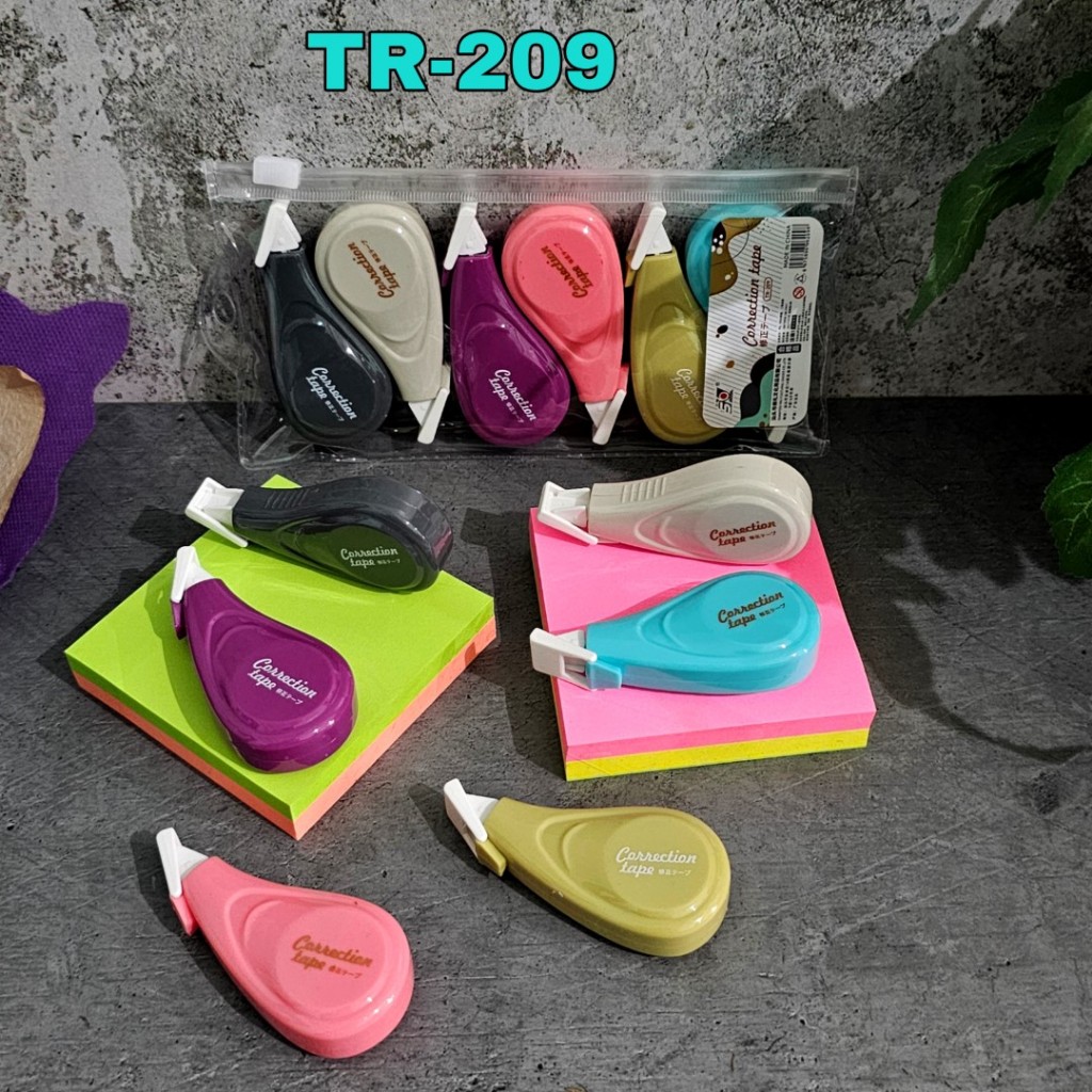 Jual SOS Correction Tape Mini Set 6/Tipex Rol/Pita Koreksi/Tipex Kering ...