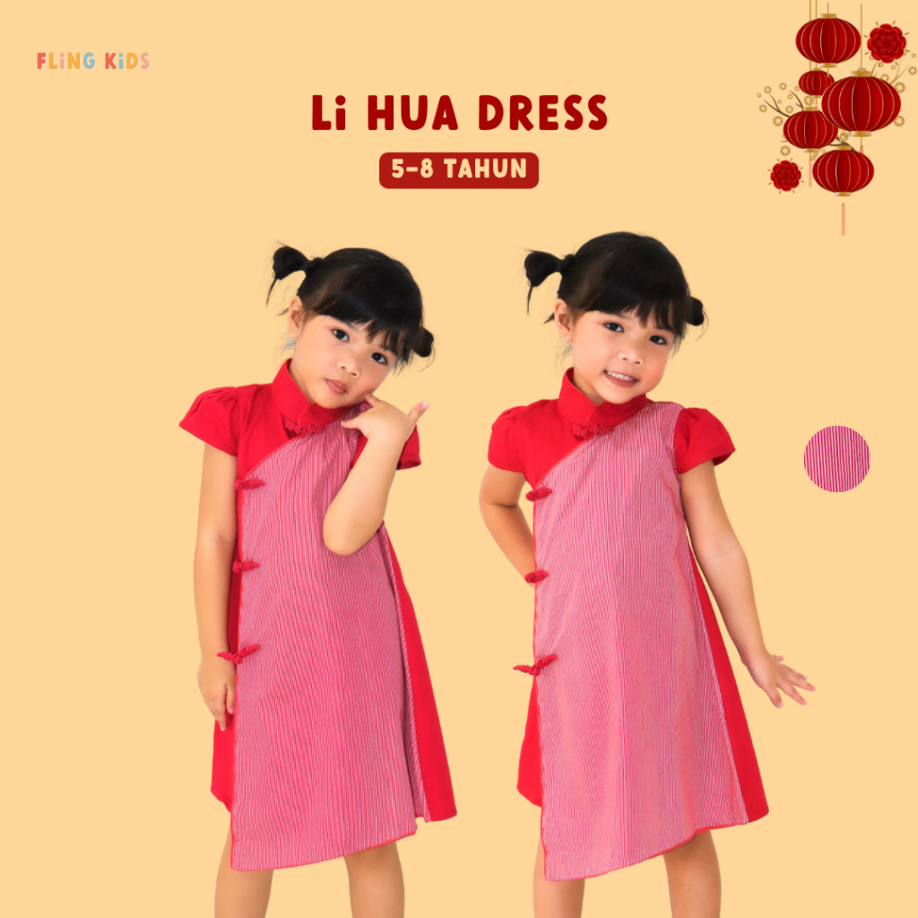 Jual FLING KIDS - Li Hua Casual Dress Imlek girl anak 1-8 Tahun FL ...