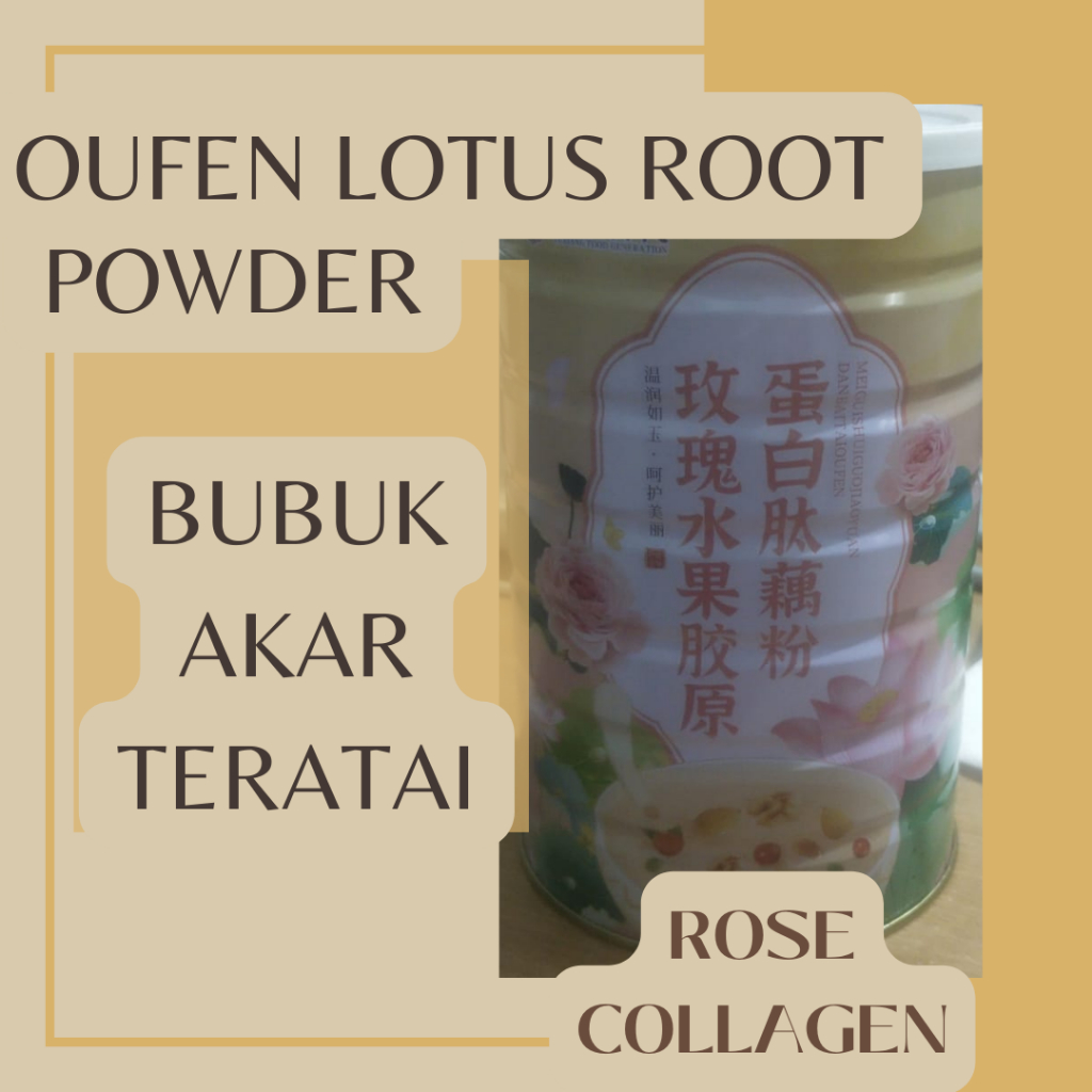 Jual OUFEN LOTUS ROOT POWDER ROSE COLLAGEN / MAKANAN DIET SEHAT ...