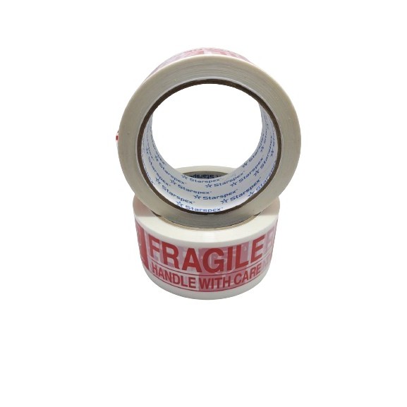 Jual LAKBAN /SELOTIP /SELASIBAN FRAGILE STARSPEX 48 MM x 90 YARD (PCS ...