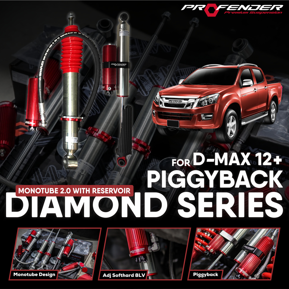 Jual DIAMOND Suspensi Shockbecker PROFENDER MONOTUBE 8STEP ISUZU MUX ...