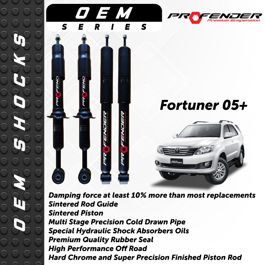 Jual (OEM) Shockbreaker Suspensi shock PROFENDER OEM Toyota Fortuner 2KD VNT 05+ 2005 2006 2007 ...