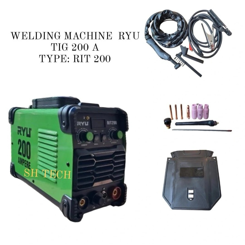 Jual MESIN LAS ARGON TIG 200 A RYU RIT200 RIT 200 LAS STAINLESS STEEL ...