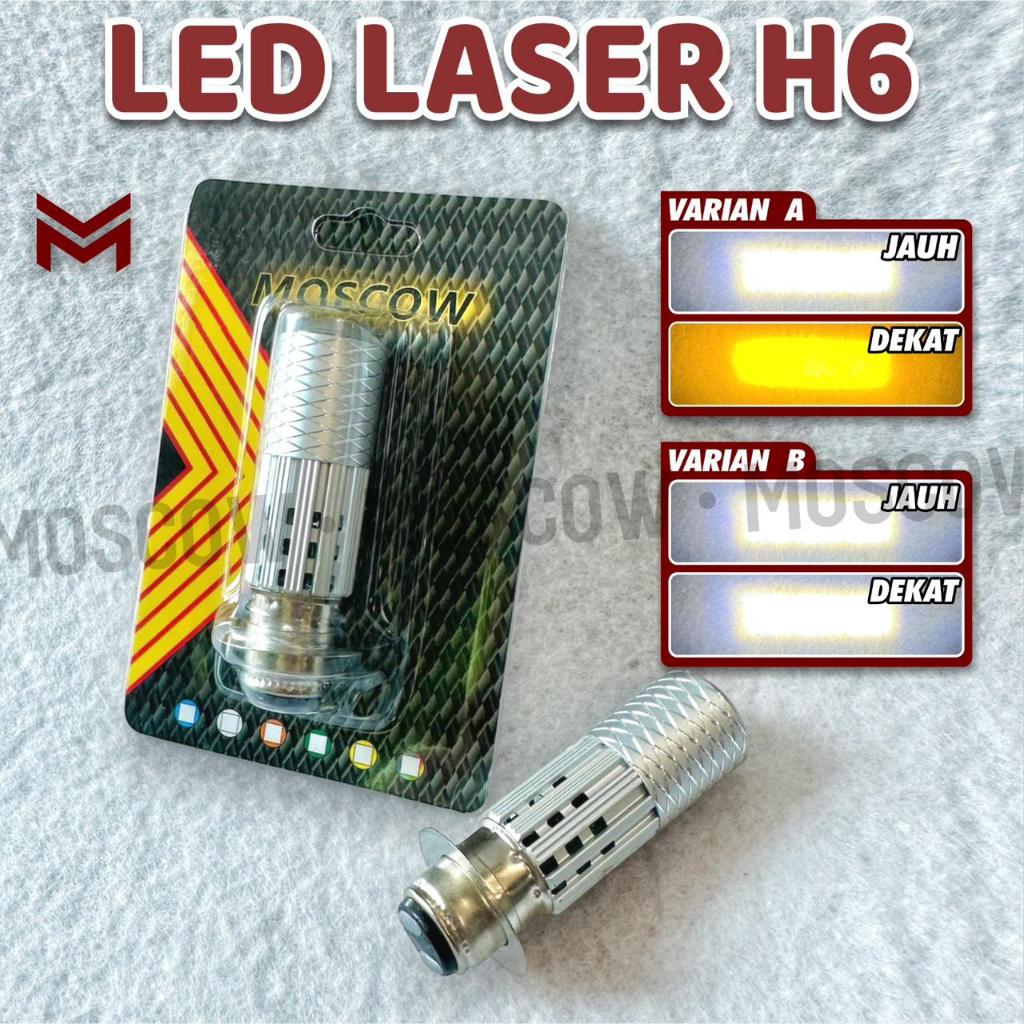 Jual LAMPU UTAMA DEPAN H6 8-80V MATIC BEBEK UNIVERSAL MOSCOW LIFETIMES / HEADLAMP LED Laser Gun ...